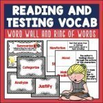 Testing Vocabulary Cards Word Wall For Reading | Comprehension Connection