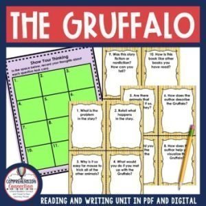 The Gruffalo By Julia Donaldson Reading Activities In Digital And PDF ...