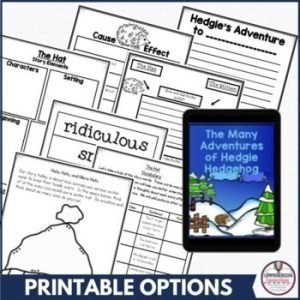 The Hat By Jan Brett Activities In Digital And PDF | Comprehension ...