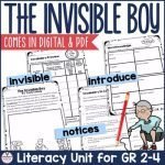 The Invisible Boy Book Companion In Digital And PDF | Comprehension ...