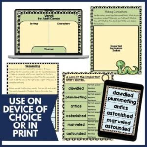 Verdi By Janell Cannon Paired Texts Activities Book Study Mentor Text ...