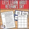 Veteran's Day Partner Play, Veteran's Day Fluency Activity ...