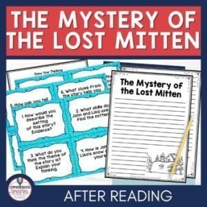 Winter Partner Play Mitten Themed Fluency Activity | Comprehension ...