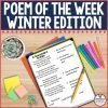 Winter Poem Of The Week, Fluency Activities, Winter Poetry, 2nd 3rd ...