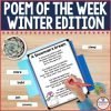 Winter Poem Of The Week, Fluency Activities, Winter Poetry, 2nd 3rd ...