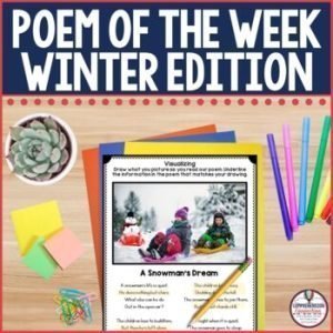 Winter Poem Of The Week, Fluency Activities, Winter Poetry, 2nd 3rd ...