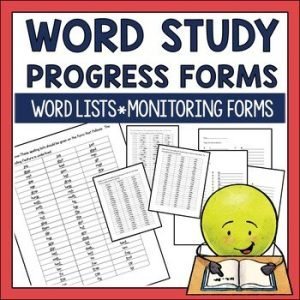 Word Study Progress Monitoring Assessments And Forms | Comprehension ...