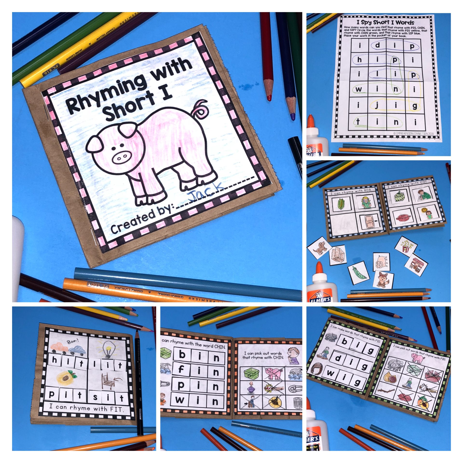 Short I Project And Activities For Rhyming, CVC, And Decoding ...
