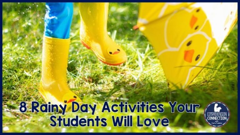 8 Rainy Day Activities Your Students Will Love