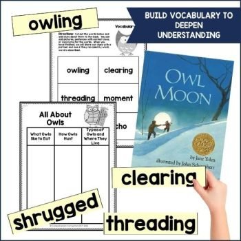 Owl Moon By Jane Yolen, A Poetic Book For Description And Vocabulary