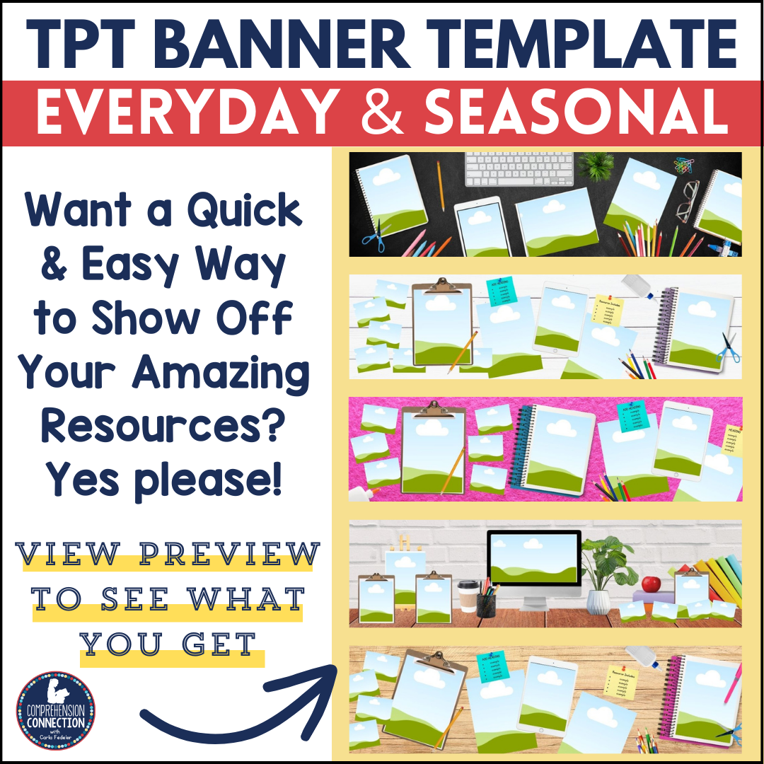 TPT Banner Templates For Canva Everyday And Seasonal Designs ...