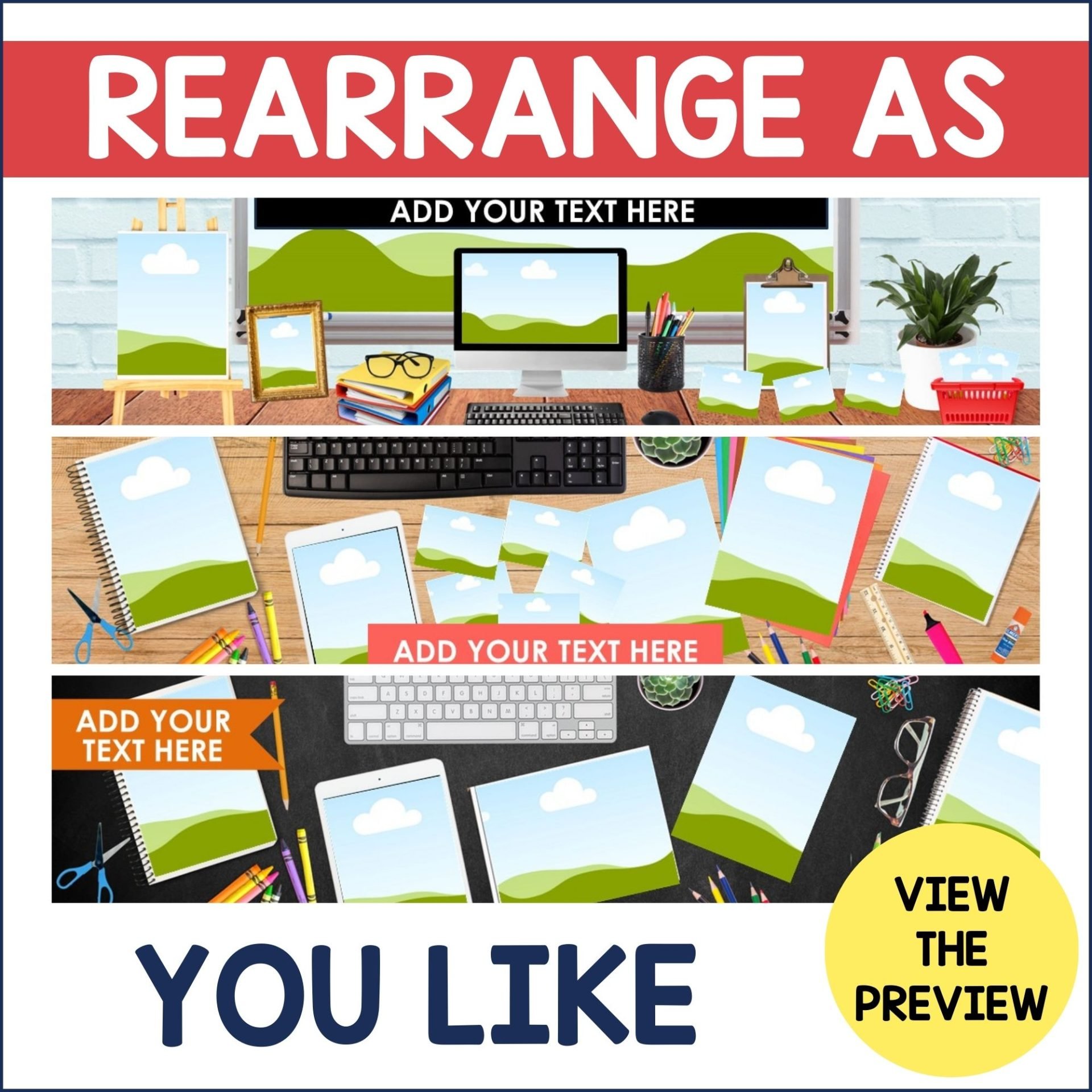 TPT Banner Templates For Powerpoint | Comprehension Connection