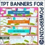 TPT Banner Templates For Powerpoint | Comprehension Connection