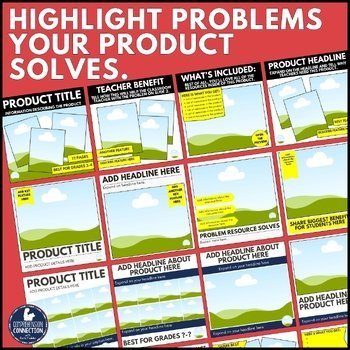 TPT Cover & Thumbnail Canva Templates For TPTers | Comprehension Connection