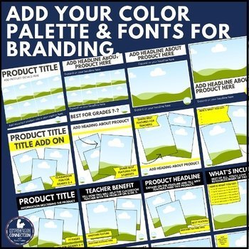 TPT Cover & Thumbnail Canva Templates For TPTers | Comprehension Connection